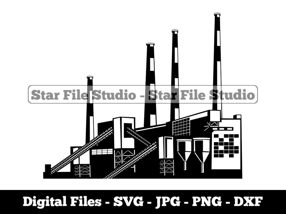 Factory 2 Svg, Industry Svg, Manufacture Svg, Production Svg, Factory ...