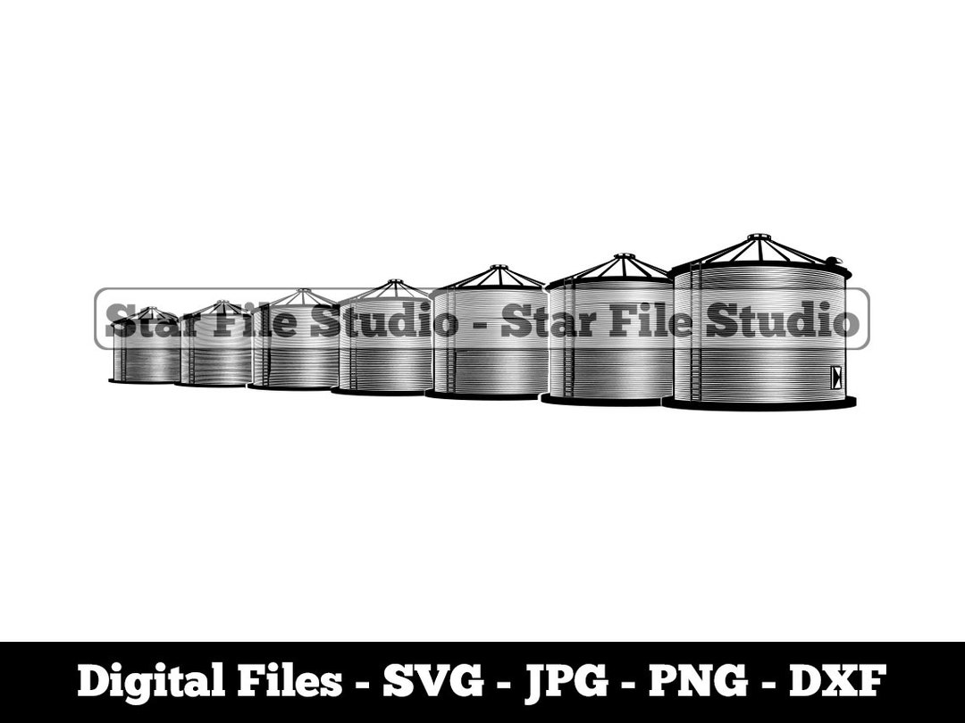 Silo Svg, Grain Storage Svg, Agriculture Svg, Farming Svg, Silo Png ...