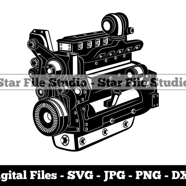Diesel Engine Clipart - Etsy