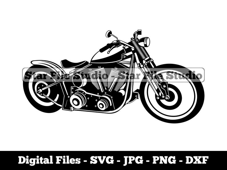Chopper 4 Svg Motorcycle Svg Motorbike Svg Chopper Png | Etsy