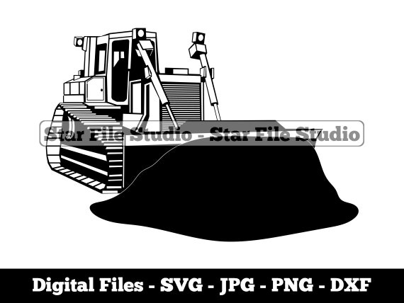 Bulldozer Moving Earth 3 Svg Dozer Svg Heavy Equipment Svg | Etsy