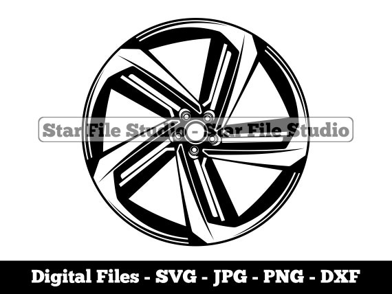 Car Rim 2 Svg Car Svg Car Wheel Svg Car Png Car Jpg Car | Etsy