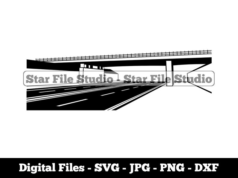 Highway Overpass Svg, Highway Svg, Road Svg, Highway Png, Highway Jpg ...