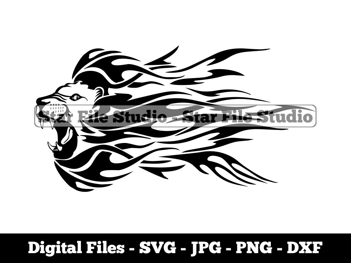 Flaming Lion Svg Lion Svg Lion Logo Svg Lion Png Lion Jpg - Etsy