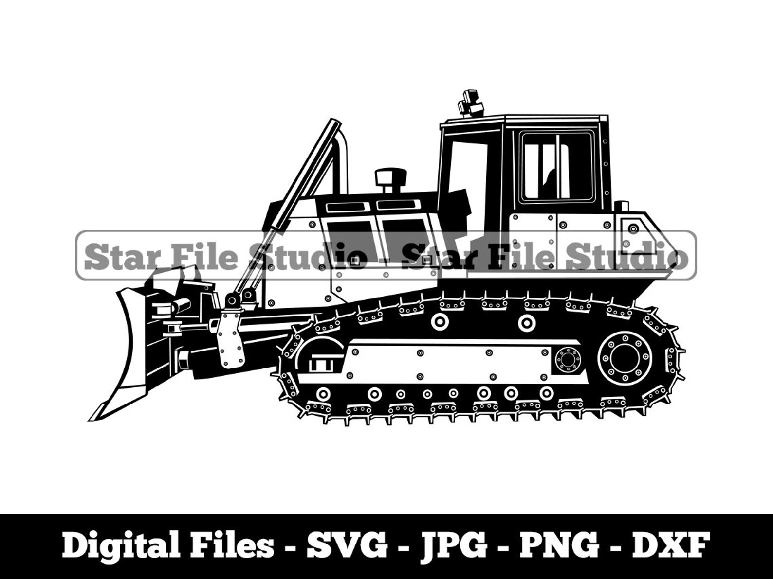 Crowler Dozer #3 Svg, Bulldozer Svg, Heavy Equipment Svg, Crowler Dozer ...
