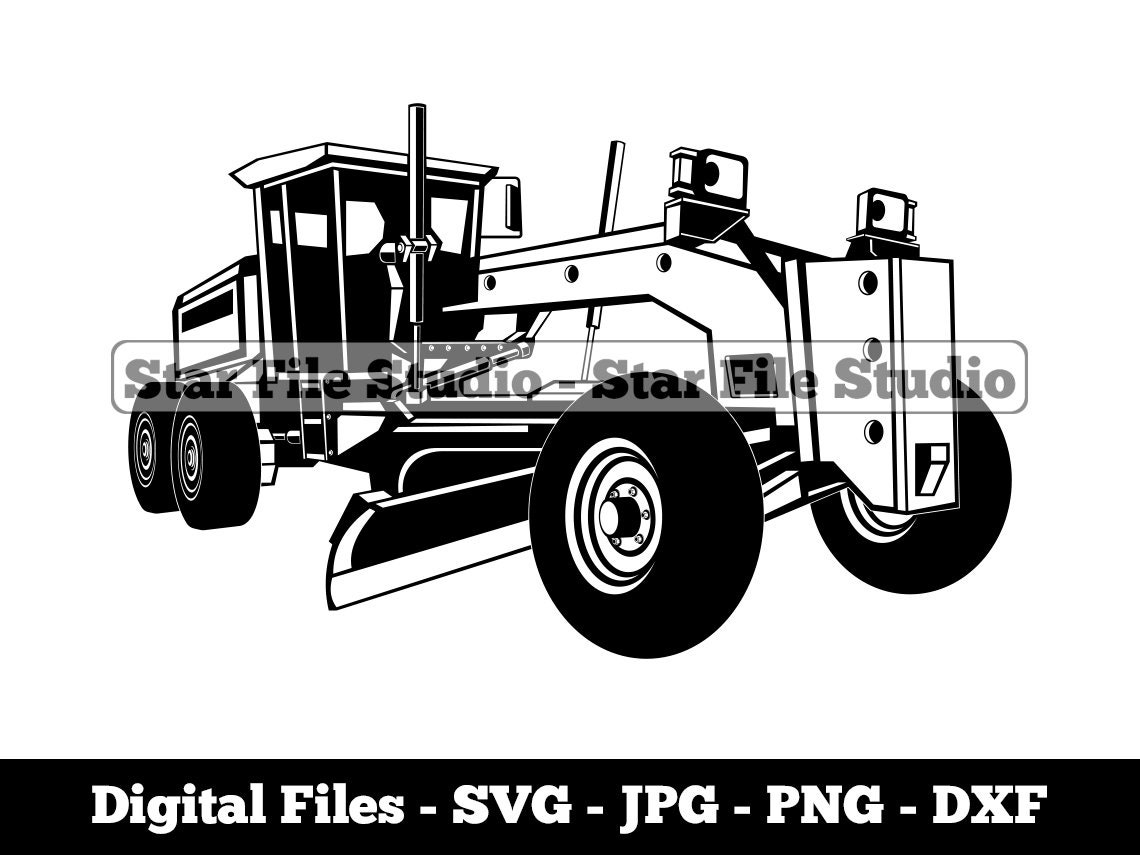 Motor Grader 3 Svg Grader Machine Svg Heavy Equipment Svg - Etsy Australia