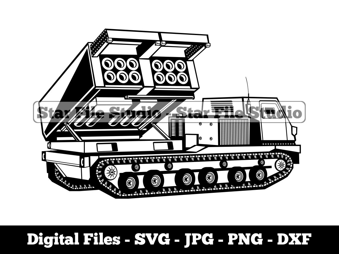 Multiple Rocket Launcher #2 Svg, Military Svg, Army Svg, Rocket ...