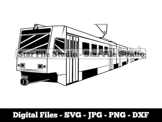 Light Rail 2 Svg Train Svg Transportation Svg Light Rail | Etsy