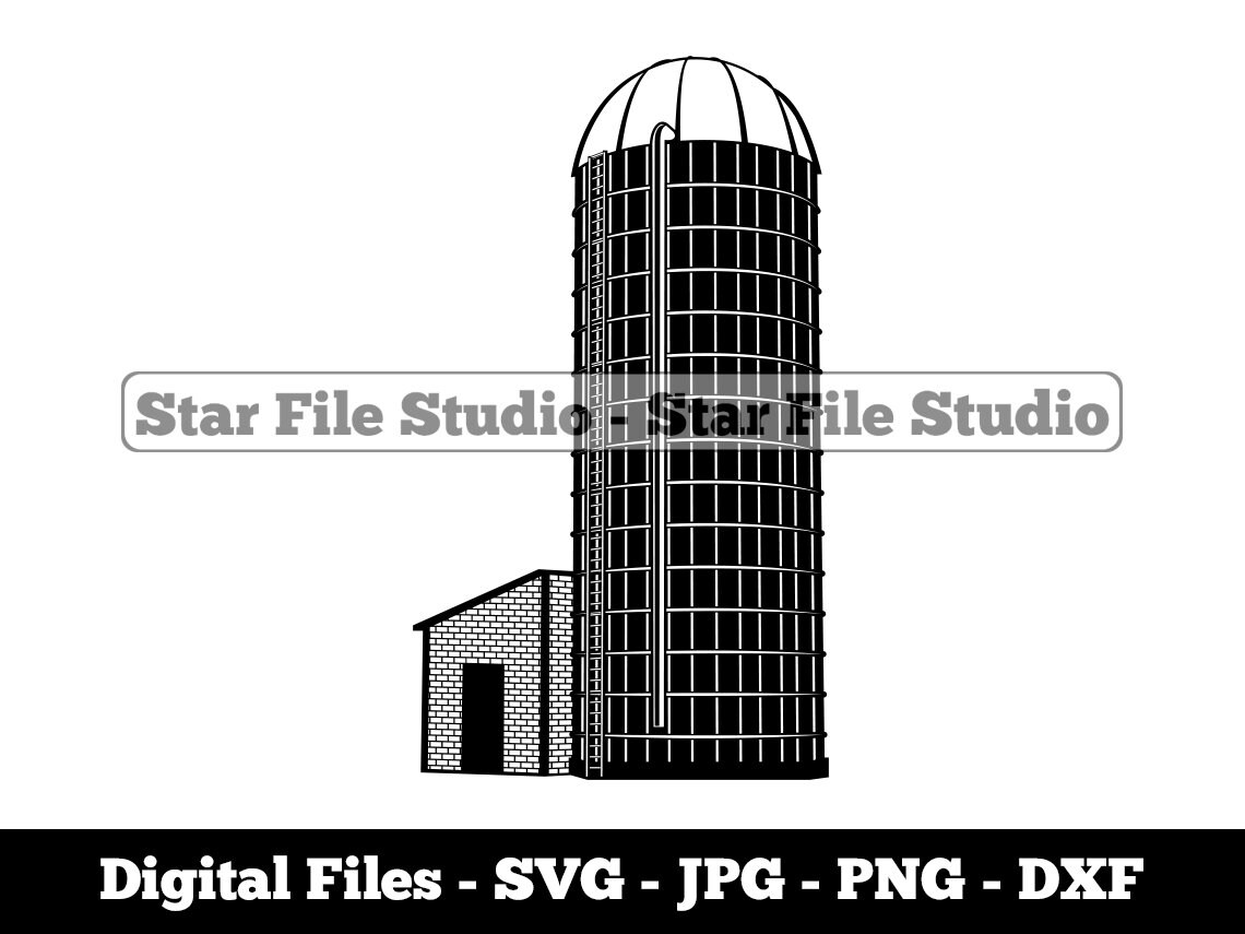 Grain Silo 2 Svg Silo Svg Farmer Svg Grain Silo Png Grain | Etsy