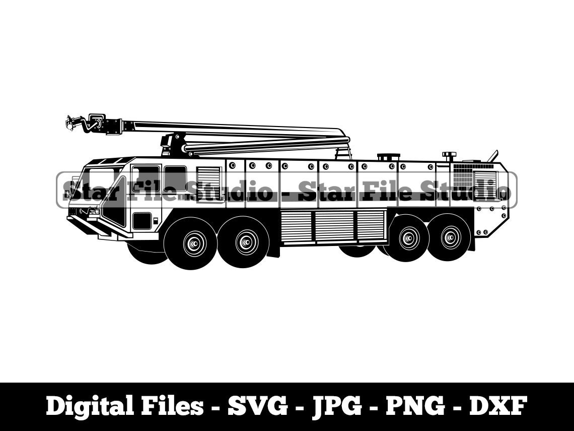 ARFF Truck 2 Svg Airport Crash Truck Svg Airport Rescue - Etsy