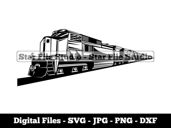 Freight Train 3 Svg Train Svg Locomotive Svg Train Png | Etsy UK