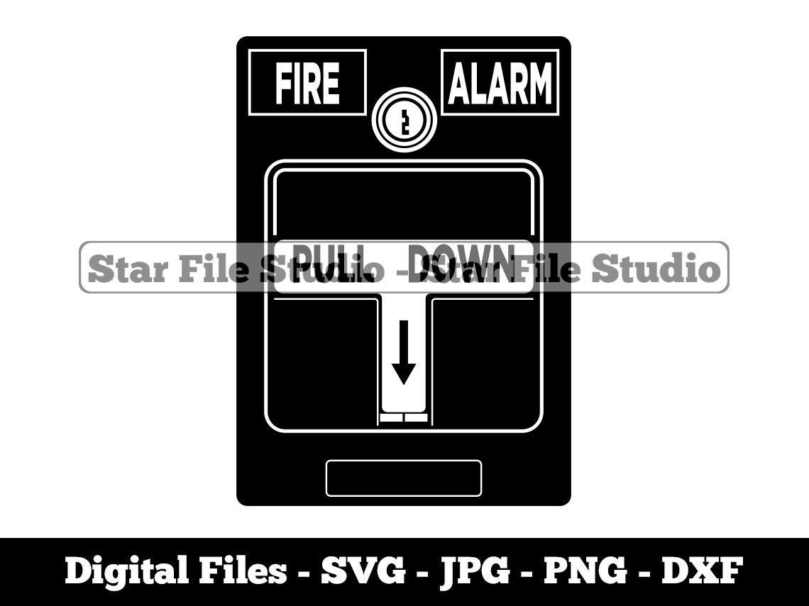 Fire Alarm Svg Firefighter Svg Fireman Svg Fire Alarm Png | Etsy