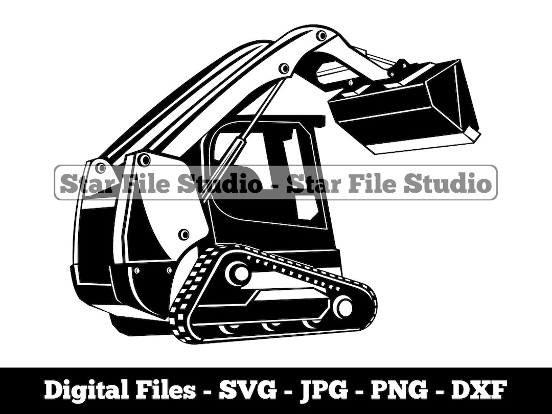 Track Skid Steer Svg, Track Skid Steer Svg, Heavy Equipment Svg, Track ...