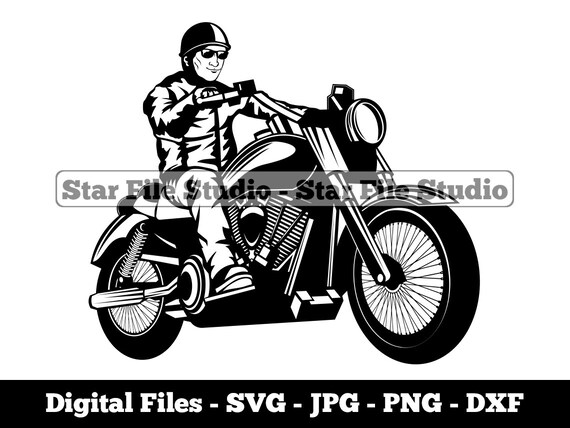Biker Svg Motorcycle Svg Biking Svg Biker Png Biker Jpg | Etsy