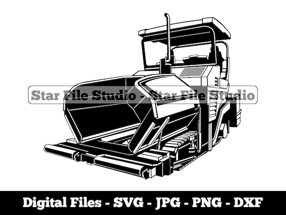 Paver Machine Svg Asphalt Paver Svg Heavy Equipment Svg | Etsy
