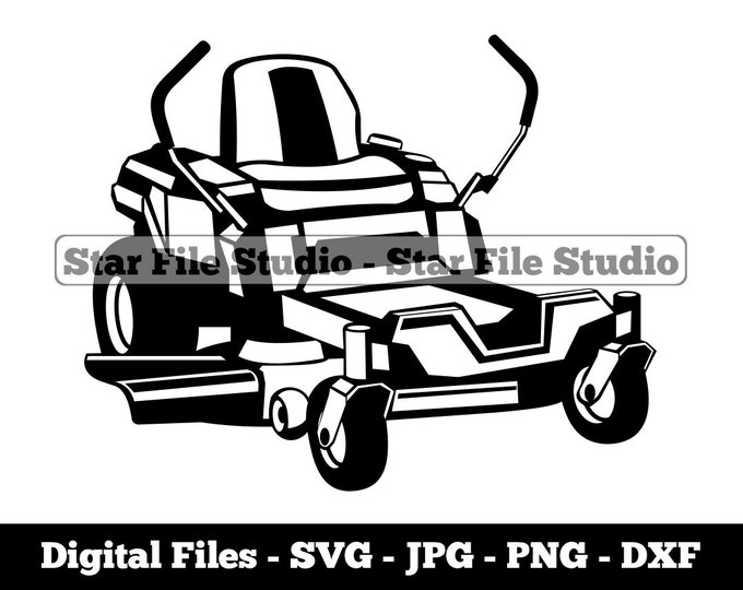 Racing Lawnmower Cartoon Isolated Vector Illustration Digital Download ...
