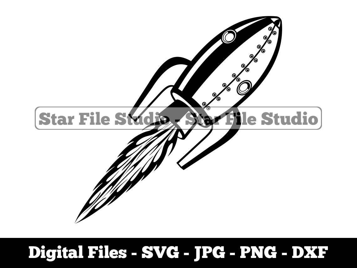 Rocket Lift off Svg Spaceship Svg Rocketship Svg Space - Etsy