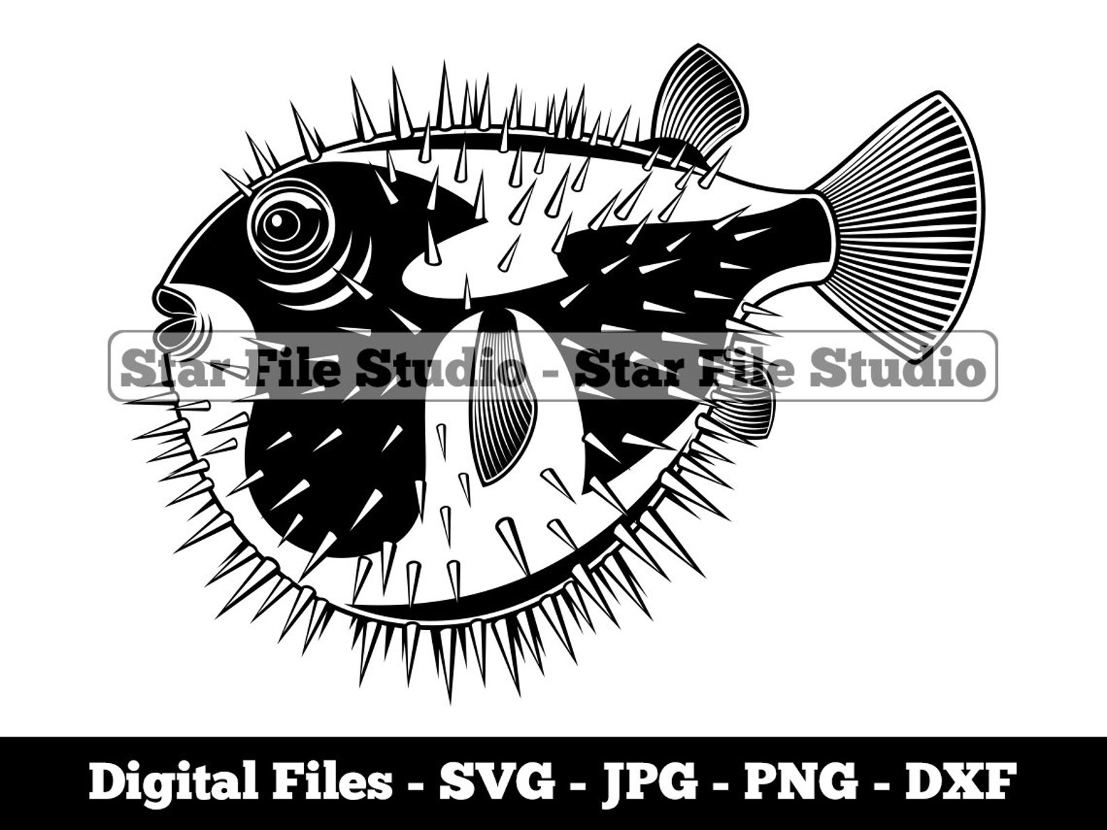 Puffer Fish Svg Fish Svg Fishing Svg Puffer Fish Png | Etsy