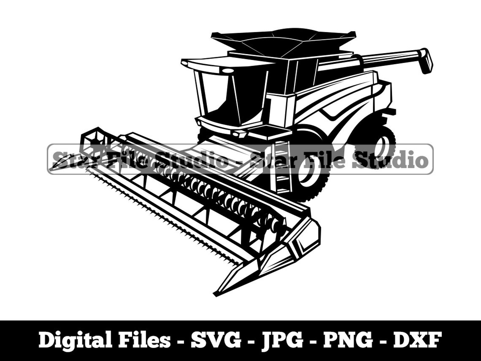 Combine Harvester Svg Harvester Svg Farming Svg Harvester - Etsy
