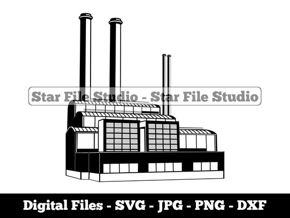 Gas Power Plant Svg Energy Svg Power Svg Gas Power Plant | Etsy