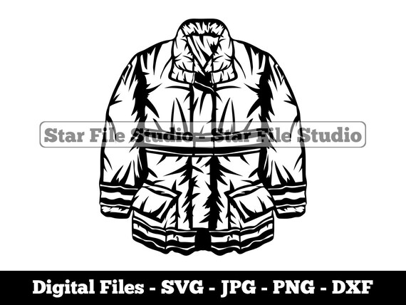 Firefighter Jacket Svg Firefighter Svg Fireman Svg - Etsy