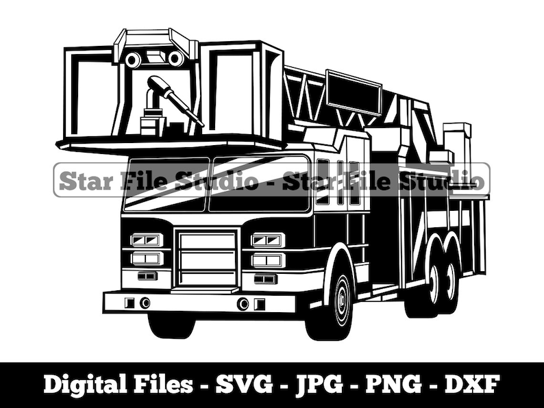 Firetruck 5 Svg Firetruck Svg Fire Engine Svg Firefighter - Etsy