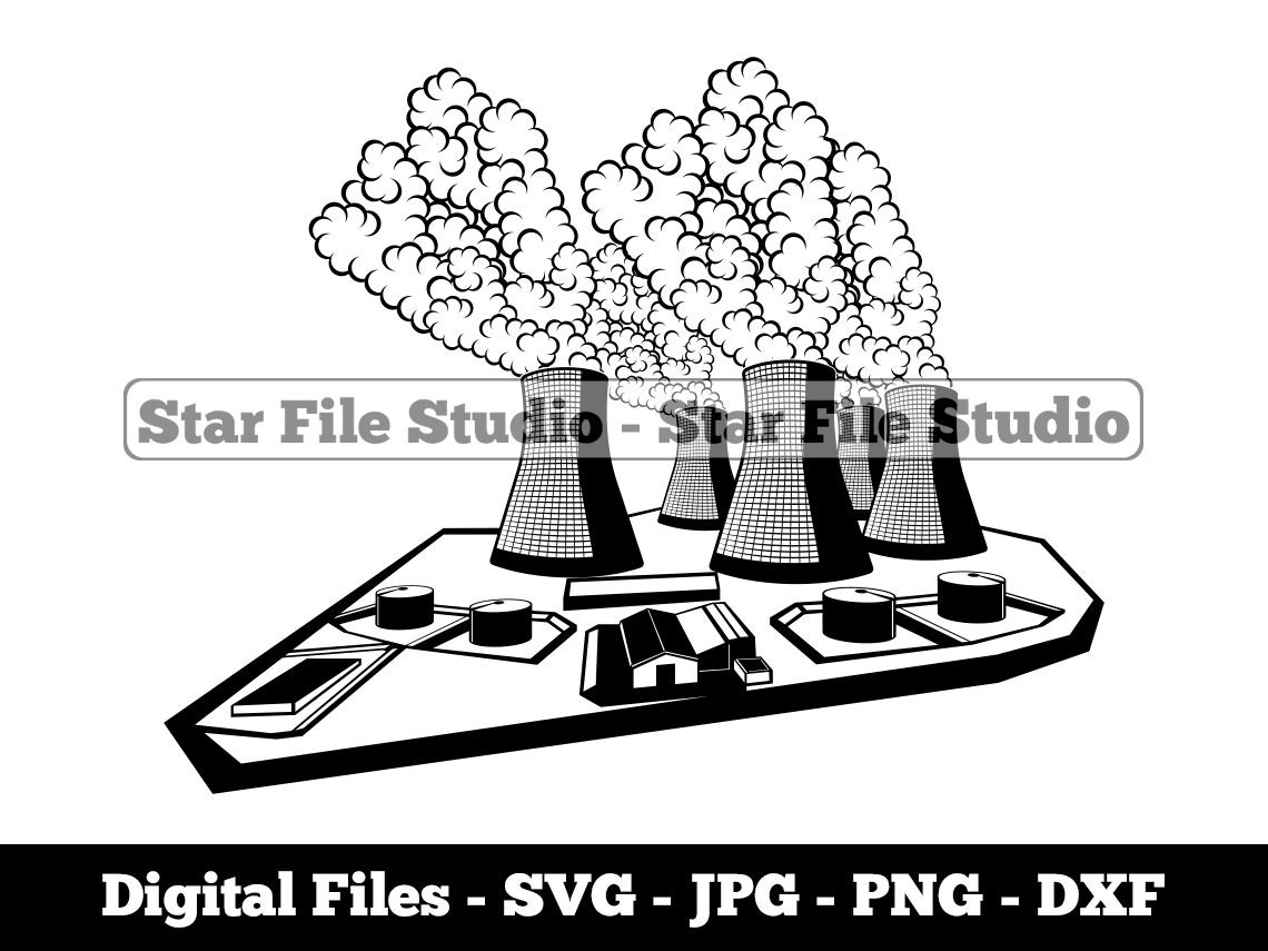 Nuclear Power Plant Svg Power Plant Svg Nuclear Energy Svg - Etsy