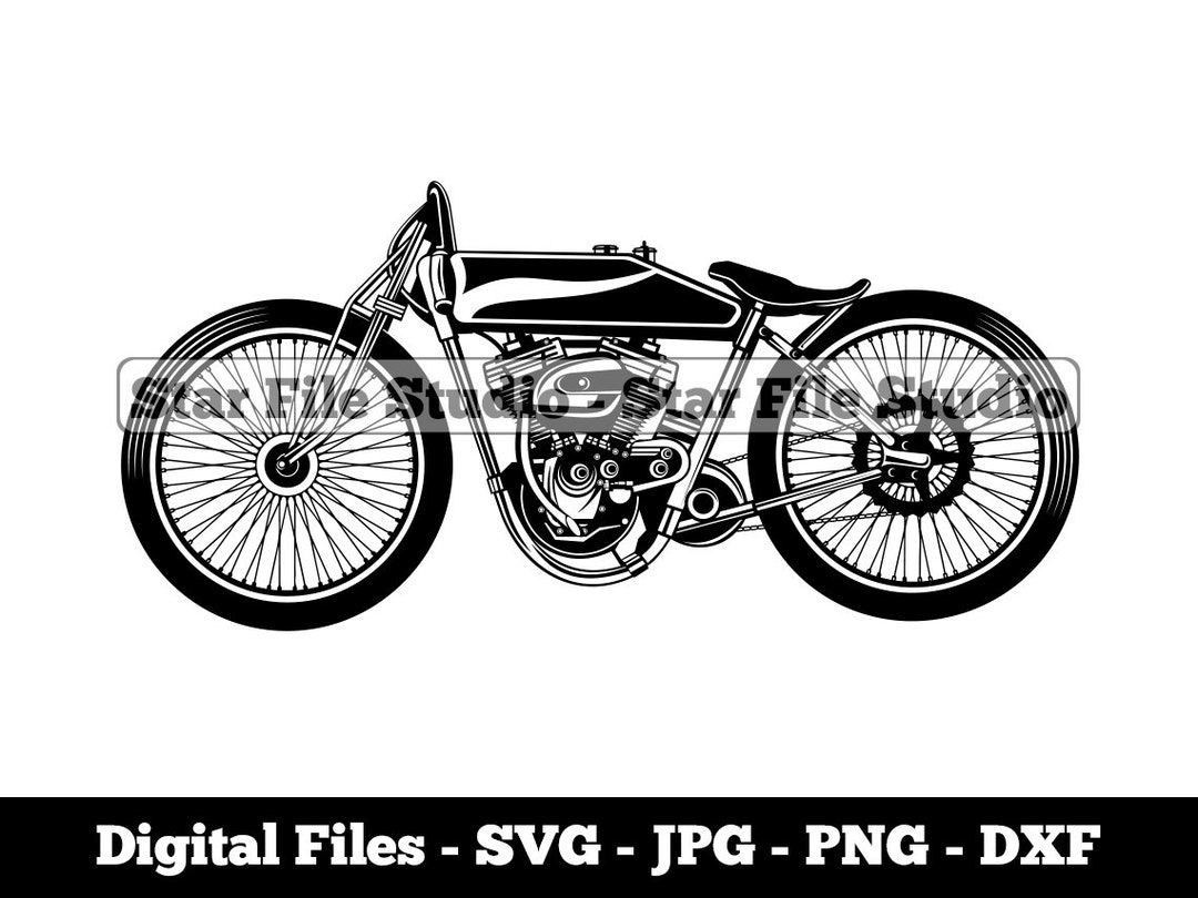 Vintage Motorcycle Svg, Motorcycle Svg, Motorbike Svg, Motorcycle Png ...