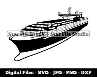 Container Port Svg Shipping Svg Container Port Dxf - Etsy