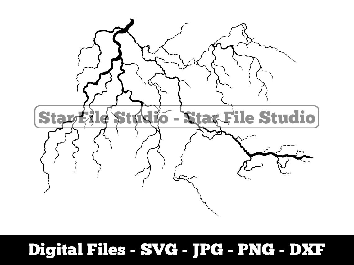 Lightning 3 Svg Thunder Svg Electricity Svg Lightning Png | Etsy