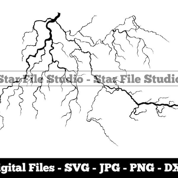 Lightning Svg - Etsy