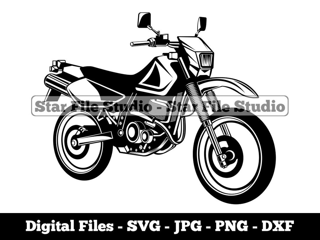 Dual Sport Motorcycle Svg, Motorcycle Svg, Motorbike Svg, Motorcycle ...