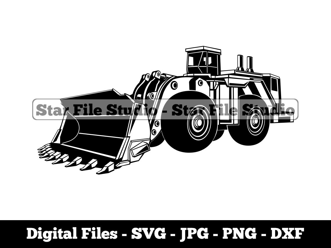 Wheel Loader 7 Svg Loader Svg Heavy Equipment Svg Loader | Etsy