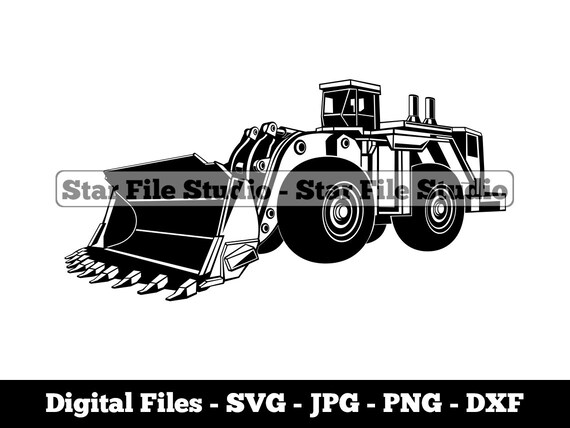 Wheel Loader 7 Svg Loader Svg Heavy Equipment Svg Loader | Etsy