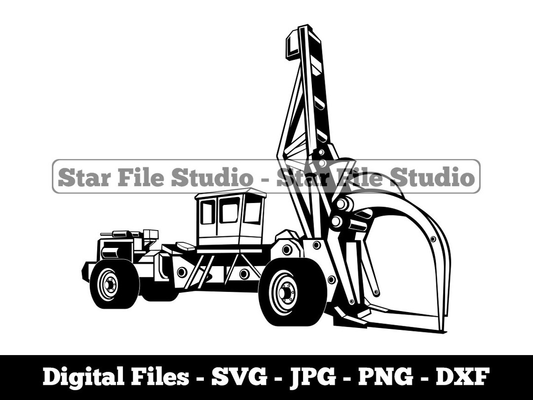 Log Mover Machine 3 Svg, Forestry Svg, Tree Mover Svg, Log Mover Png ...