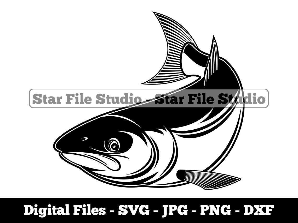 Salmon Svg Salmon Fishing Svg Fishing Svg Salmon Png - Etsy