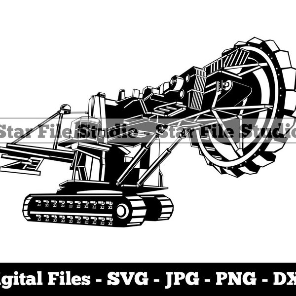 Excavator Bucket Svg - Etsy