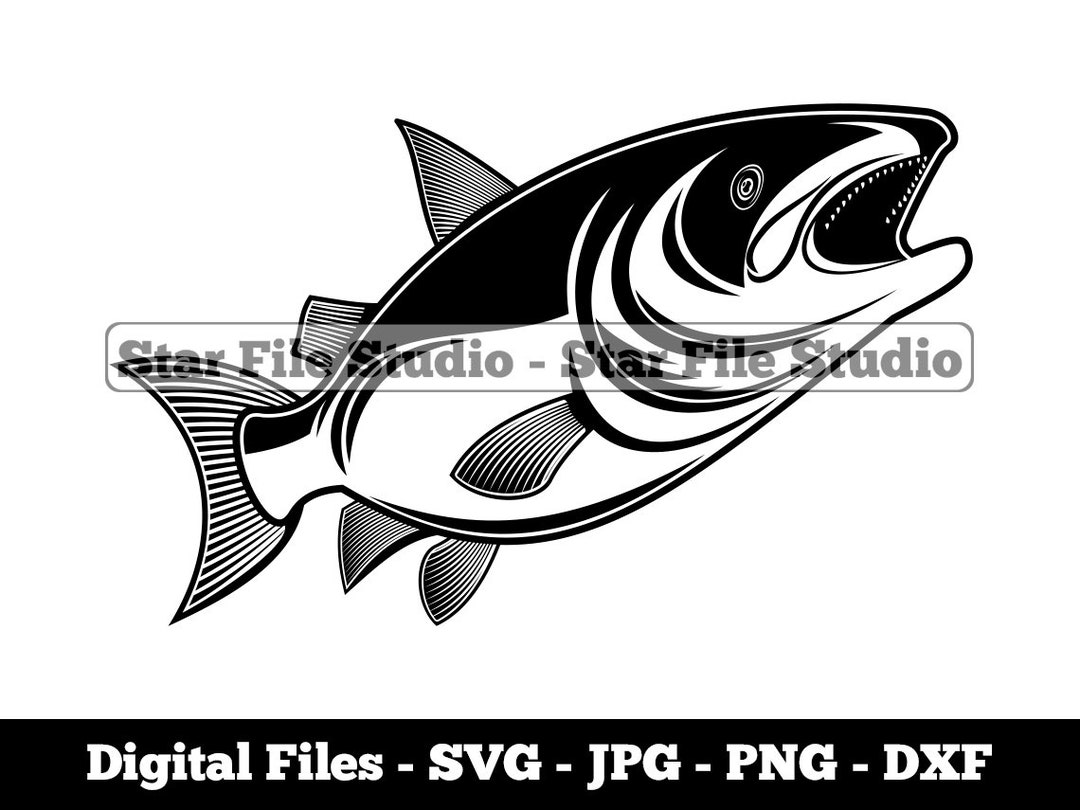 Salmon 4 Svg, Salmon Fishing Svg, Fishing Svg, Salmon Png, Salmon Jpg ...
