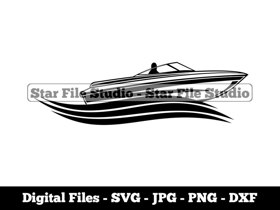 Speed Boat Logo Svg, Speed Boat Svg, Speedboat Svg, Motor Boat Svg ...