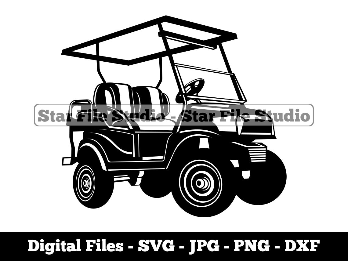Golf Cart #2 Svg, Golf Cart Svg, Golf Car Svg, Golf Cart Png, Golf Cart ...