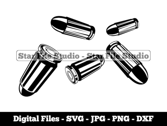 Bullets 2 Svg Ammo Svg Amunition Svg Bullets Png Bullets - Etsy Australia