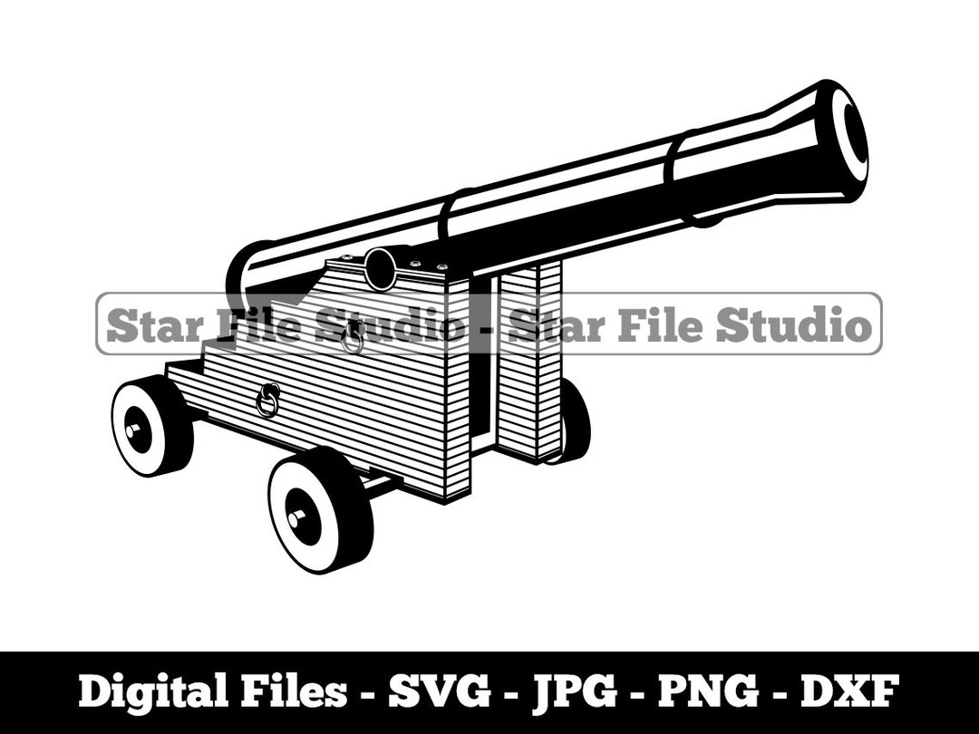 Cannon Svg, Gun Svg, Artillery Svg, Cannon Png, Cannon Jpg, Cannon ...