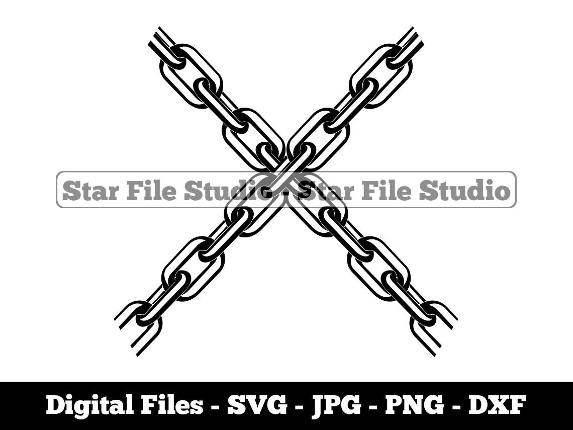 Logotipo de cadena svg cadena svg cadena de metal svg - Etsy México