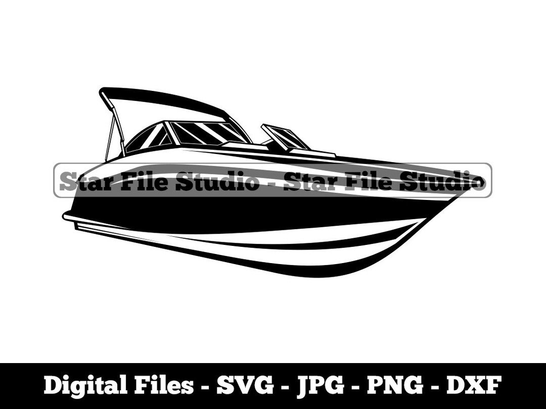 Speed Boat #10 Svg, Speed Boat Svg, Speedboat Svg, Motor Boat Svg ...