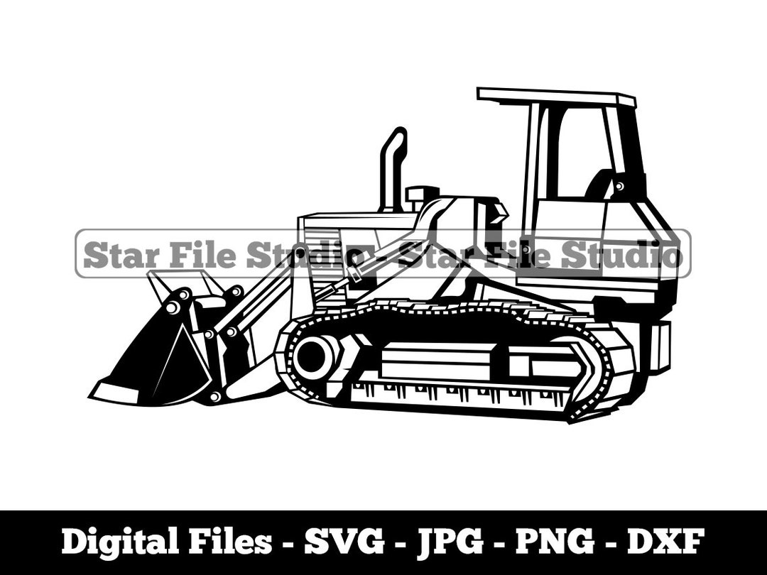 Bulldozer 10 Svg, Bulldozer Svg, Dozer Svg, Heavy Equipment Svg ...