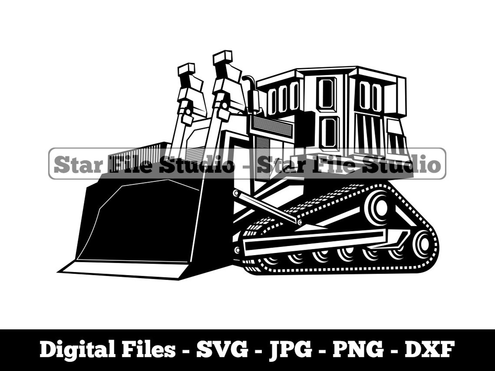 Bulldozer 5 Svg Bulldozer Svg Dozer Svg Heavy Equipment | Etsy