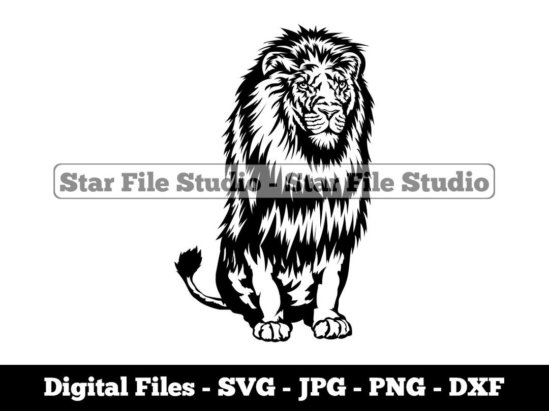 Lion 4 Svg, Lion Svg, Safari Animals Svg, Lion Png, Lion Jpg, Lion ...
