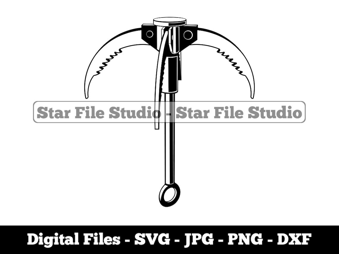 Grappling Hook Svg, Grappling Hook Png, Grappling Hook Jpg, Hook Svg ...