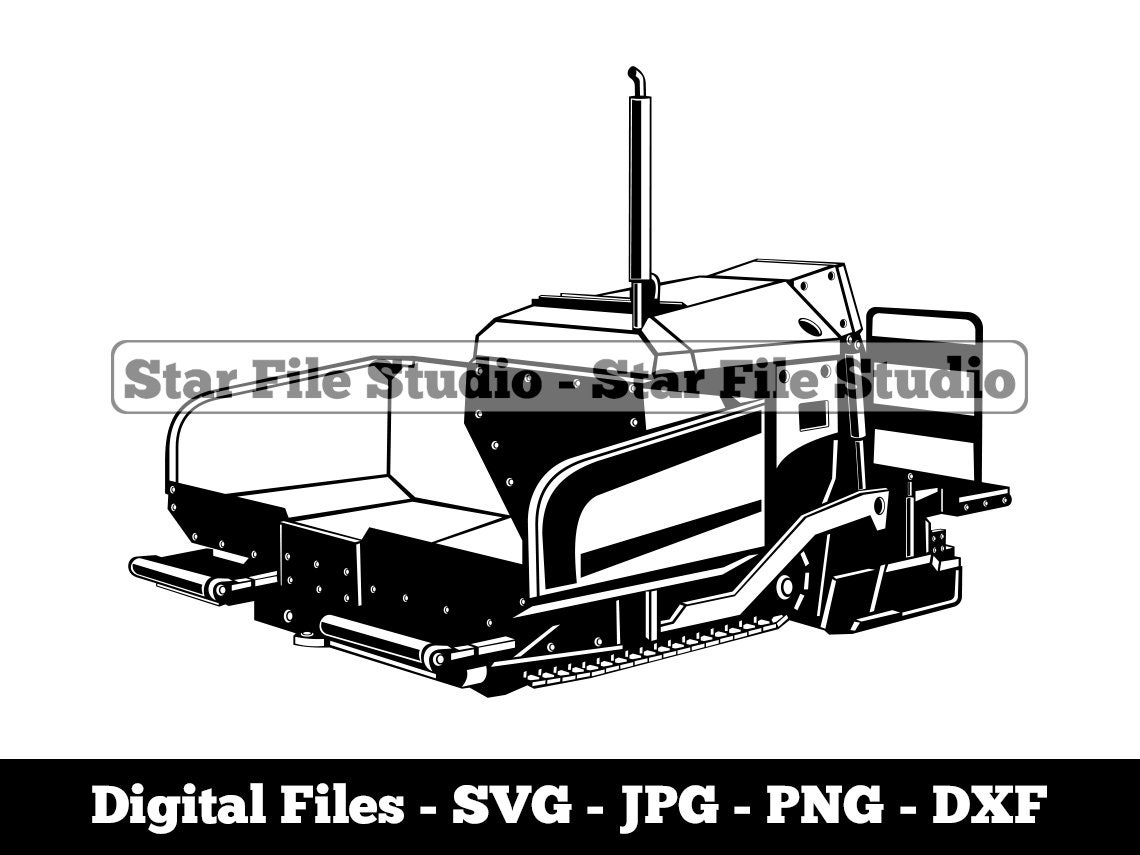 Paver Machine 2 Svg Asphalt Paver Svg Heavy Equipment Svg - Etsy