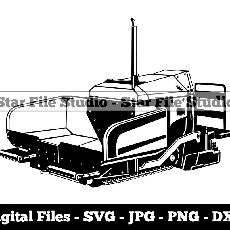 Asphalt Paver Svg - Etsy